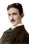 'Portrait of Nikola Tesla (1856-1943) (Nikolaj) - Croatian-Born Serb ...