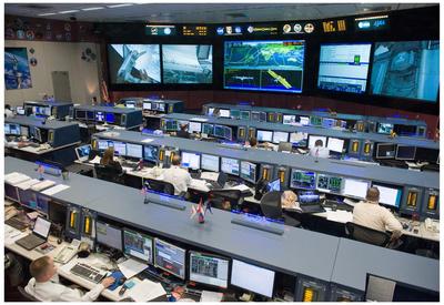 'NASA Space Shuttle Flight Control Johnson Space Center Photo Poster ...