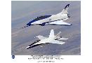 'NASA (X-31 & F-18 In Flight, 1994) Art Poster Print' Print ...