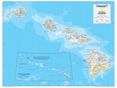 Maps of Hawaii Posters at AllPosters.com