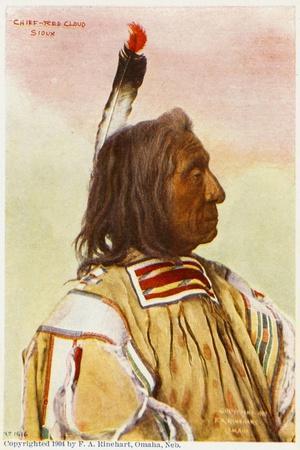 'Native American Chieftain of the Sioux Tribe - Chief Red Cloud ...