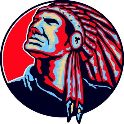 'Native American Indian Chief Retro' Poster - patrimonio | AllPosters.com