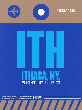 'ITH Ithaca Luggage Tag II' Prints - NaxArt | AllPosters.com