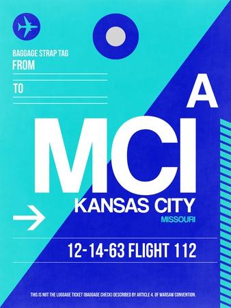 'MCI Kansas City Luggage tag I' Poster - NaxArt | AllPosters.com