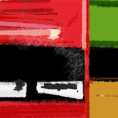 'Red and Green Square' Prints - NaxArt | AllPosters.com