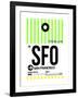 'SFO San Francisco Luggage Tag 3' Prints - NaxArt | AllPosters.com