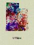'Utah Color Splatter Map' Posters - NaxArt | AllPosters.com