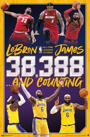 'NBA League - LeBron James All-Time Scoring Leader' Prints - Trends ...