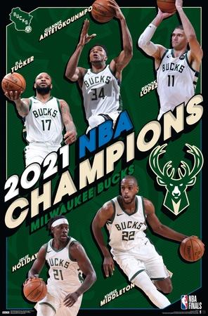 'NBA Milwaukee Bucks - 2021 NBA Finals Champions' Photo - Trends ...