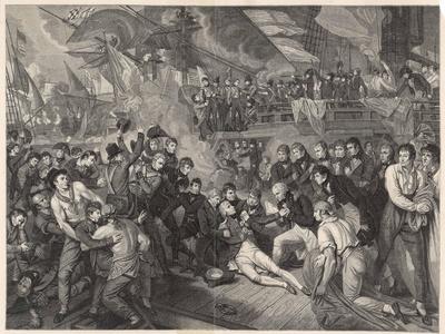 'Nelson is Fatally Wounded on the Deck of the Victory' Posters - James ...