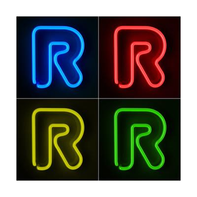'Neon Sign Letter R' Prints - badboo | AllPosters.com