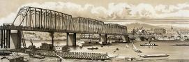 'New Bridge Across the Willamette River at Portland, Oregon, 1880s ...