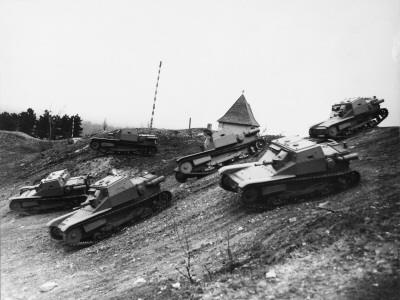 'New Fast Austrian Army Tanks on Manoeuvers' Photographic Print ...