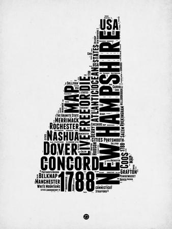 'New Hampshire Word Cloud 2' Print - NaxArt | AllPosters.com