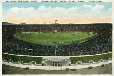 'New Haven, Connecticut - Panoramic View of Yale Bowl' Poster - Lantern ...