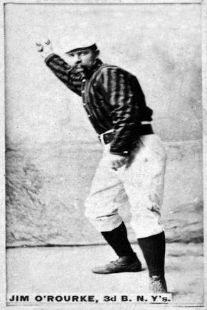 'New York City, NY, New York Giants, Jim O'Rourke, Baseball Card ...