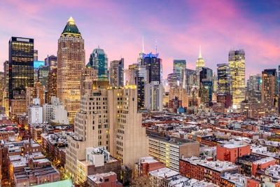 New York City, USA midtown Manhattan skyline over Hell's Kitchen Photo ...