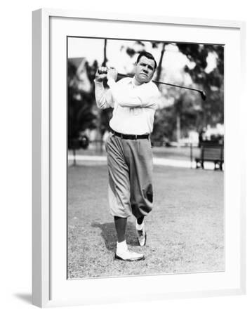 'New York Yankees. Yankees Outfielder Babe Ruth Playing Golf, Early ...