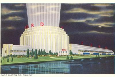 'Night, Ford Rotunda, Dearborn, Michigan' Print | AllPosters.com