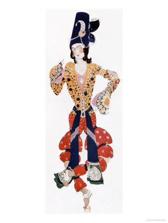 'Nijinsky's Costume in Ballet "Scheherazade" by Rimsky-Korsakov ...