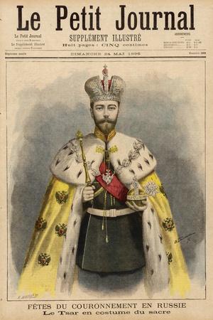 'Nikolay Aleksandrovich Czar Nicolas Ii in His Coronation Robes' Poster ...