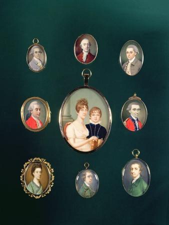 'Nine Portrait Miniatures' Giclee Print | AllPosters.com