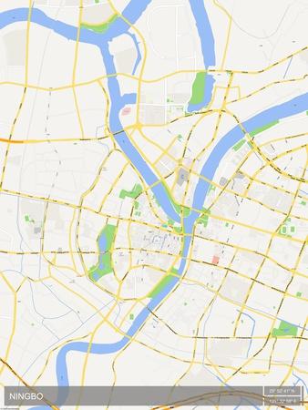 'Ningbo, China Map' Poster | AllPosters.com