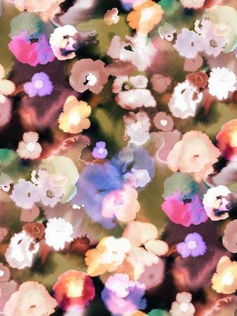 'Ombre Watercolor Flowers' Print - Ninola Designs | AllPosters.com