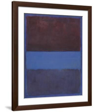 'No. 61 (Rust and Blue) [Brown Blue, Brown on Blue], 1953' Prints ...