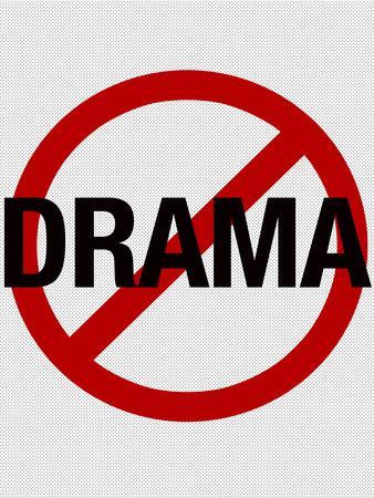 'No Drama Allowed Humor Print Poster' Print | AllPosters.com