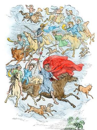 'Nordic Mythology: the God Odin, Weapon of His Spear Gungnir, as a Wild ...