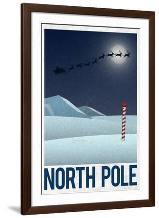 'North Pole Retro Travel' Print | AllPosters.com