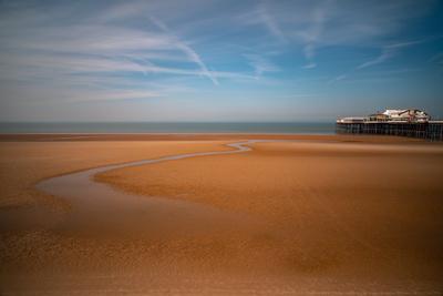 'Northern Victorian Pier, Blackpool Beach, Blackpool, Lancashire ...