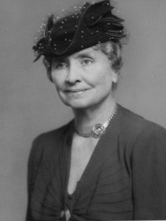 'Noted Deaf and Blind Ldr. Helen Keller Wearing Hat' Premium ...