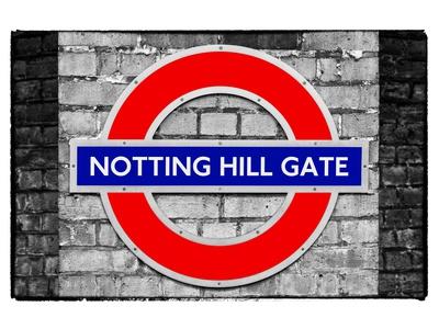 'Notting Hill Gate Sign - Subway Station Sign - London - UK - England ...