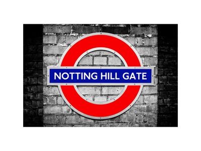 'Notting Hill Gate Sign - Subway Station Sign - London - UK - England ...