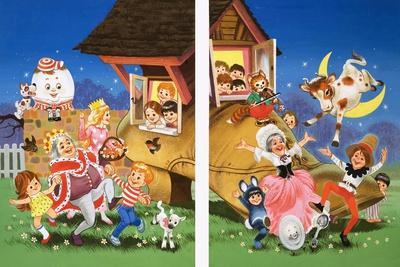 Vintage Nursery Rhyme Characters 650+ Nursery Rhyme Characters Stock