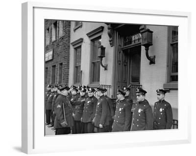 'NYPD Policemen of the 25th Precinct Preparing to Go Out on Patrol ...