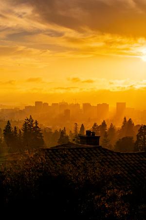 'Oakland Gold - Sunset Montclair East Bay Hills Bay Area' Photographic ...