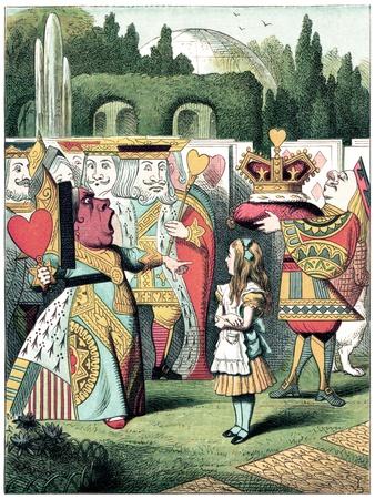 '"Off With Her Head" Alice in Wonderland Queen by John Tenniel' Print ...