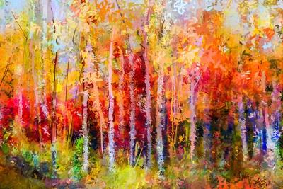 Abstract Oil Paintings Of Trees