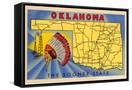Oklahoma, The Sooner State, Map | AllPosters.com