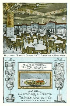 'Old Automat Advertisement, Horn and Hardart' Prints | AllPosters.com