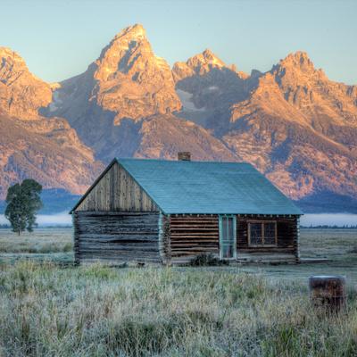 'Old Cabin at Mormon Row, Wyoming' Photographic Print - Vincent James ...