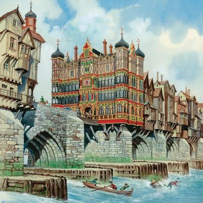 'Old London Bridge' Giclee Print - Peter Jackson | AllPosters.com