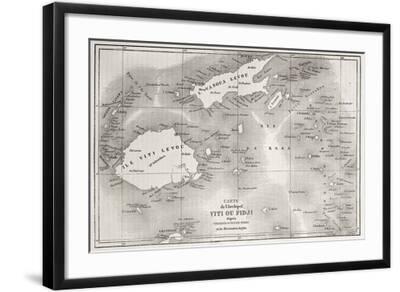 'Old Map Of Fiji Islands' Posters - marzolino | AllPosters.com