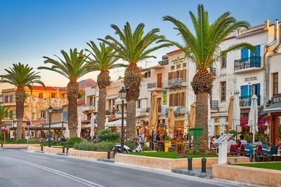 'Old town promenade, Rethymno, Crete Island, Greece' Photo | AllPosters.com