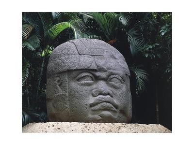 'Olmec Civilization, Colossal Stone Head of a Warrior, 1100-475 B.C ...