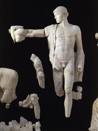 'Olympia, Temple of Zeus Depicting Apollo Attending Battle Between ...