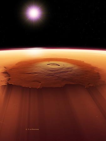 'Olympus Mons, Mars' Photographic Print - Detlev Van Ravenswaay ...